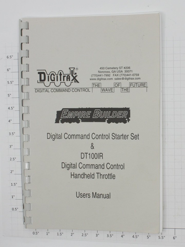 Digitrax DT100IR Empire Builder Advanced Infrared Throttle Control ...