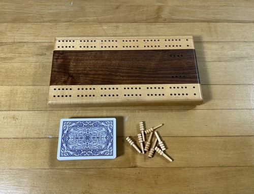 UNIQUE HANDMADE EXOTIC WOOD CRIBBAGE GAME BOARD | eBay