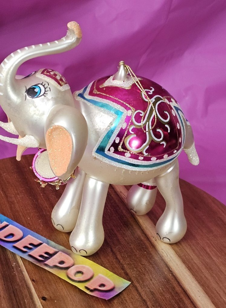 Christopher Radko Disney Jumbo Drummer Retired Elephant 1998 Glass Ornament | eBay