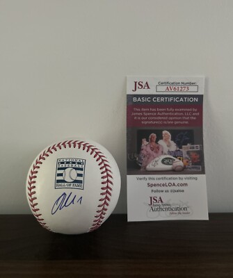 Joe Mauer Signed Autographed Hall Of Fame Baseball Minnesota Twins JSA ...