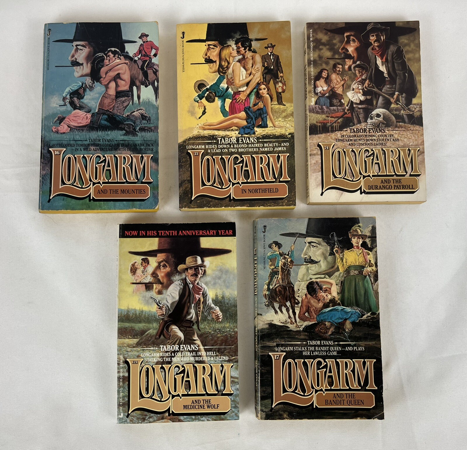Vintage Longarm Western Novels Lot of 5 | eBay