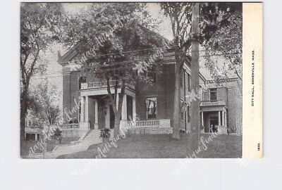 PPC Postcard MA Massachusetts Somerville City Hall Exterior Street View ...