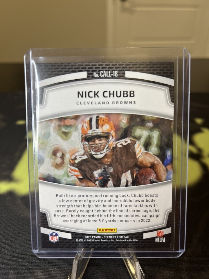 Nick Chubb 2023 Panini Certified Calling Cards /199 #CALL-18 Cleveland ...