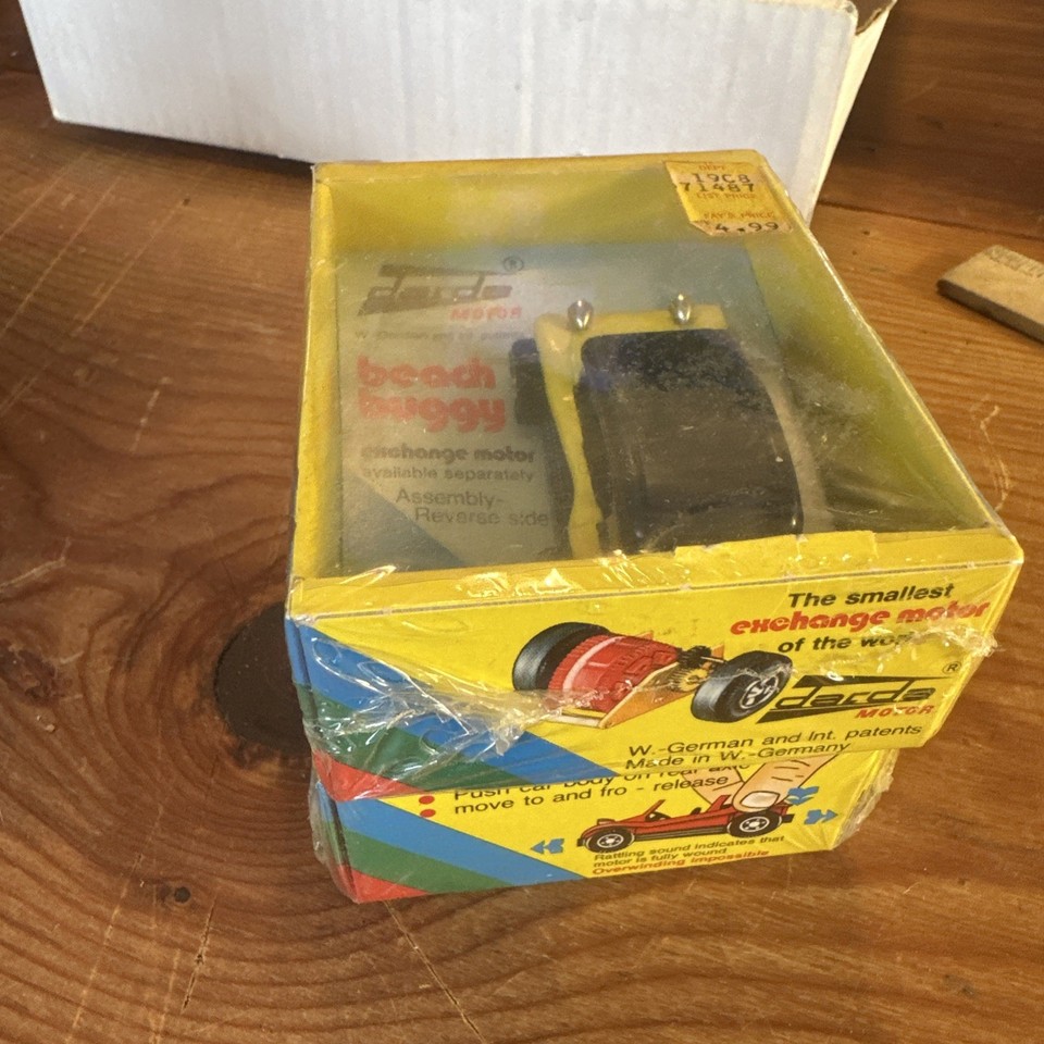 2 Vintage Darda Motor Cars Red & Yellow VW Beach Buggy West Germany New ...