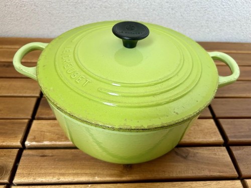 Le Creuset Cocotte Rondo Enamel Pot Ih 22Cm Fruit Green | eBay Australia