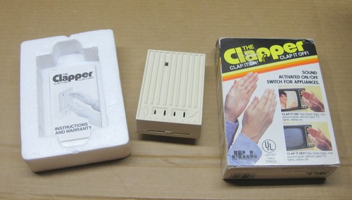 The Clapper Clap On Clap Off Vintage 1984 Sound Activated On Off Switch ...