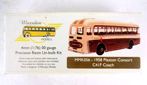 Marsden Models 1958 Plaxton Consort C41F Coach 1/76 Resin Bus Kit Boxed ...