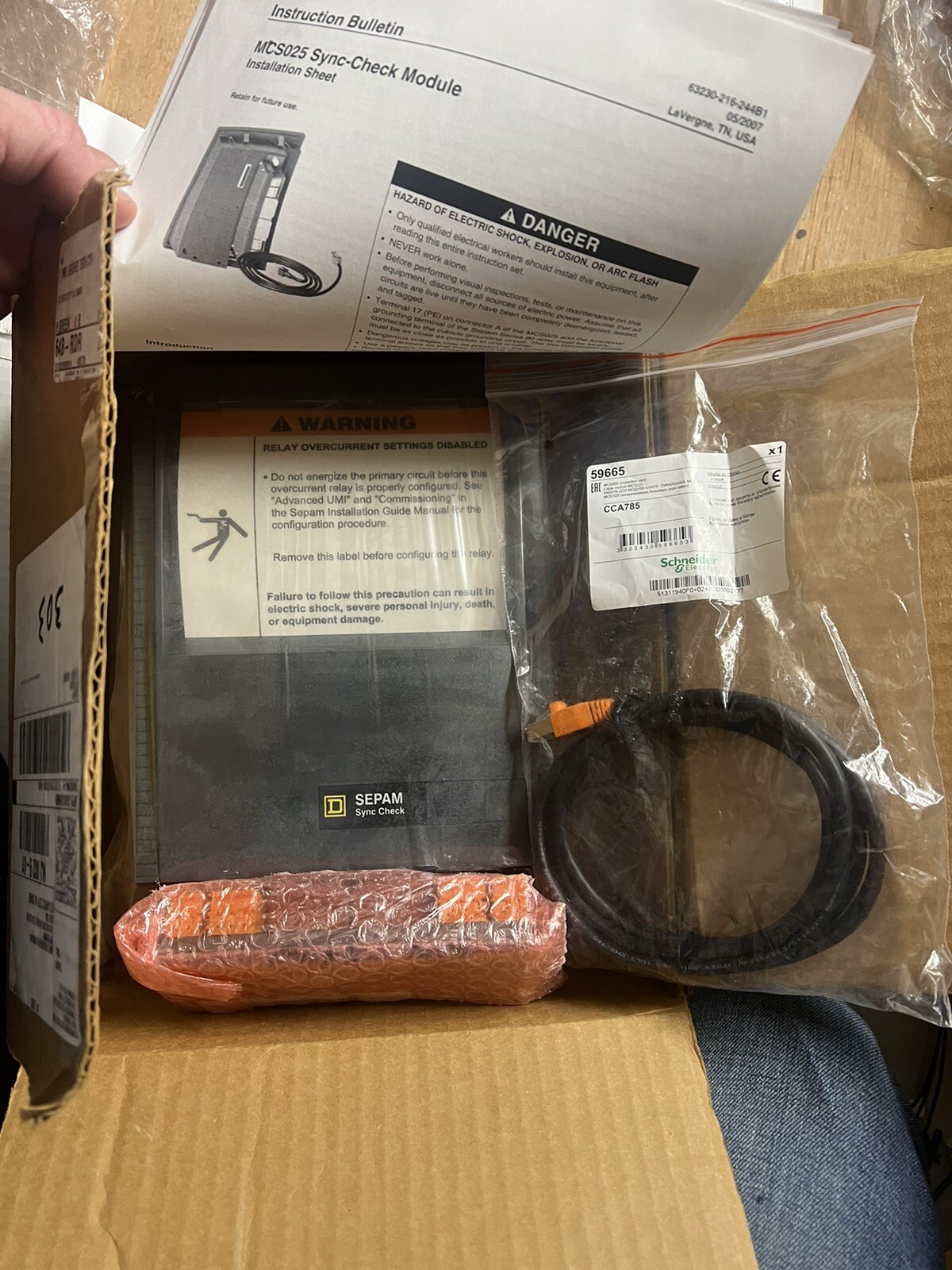 Schneider Electric 59712 Synchrocheck Module for sale online | eBay