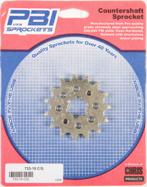 PBI - 733-15 - Steel Front Sprocket, 15T for sale online | eBay