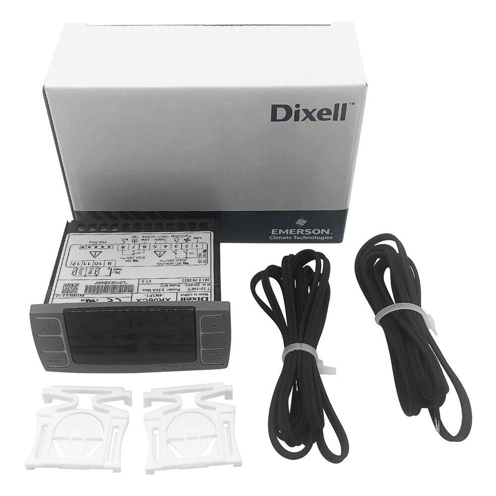 Dixell Temperature Controller XR06CX-4N1F1 w/ 2pcs probes & brackets ...