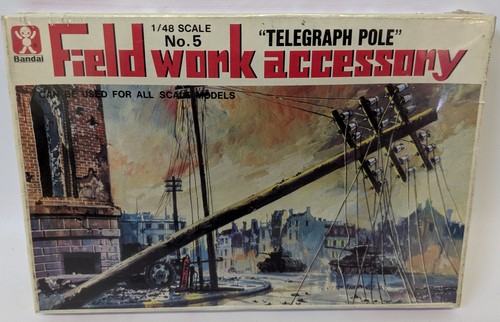 Vintage BANDAI (Japan) 1:48 FIELDWORK ACCESSORY TELEGRAPH POLE Model ...