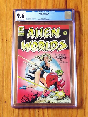 ALIEN WORLDS #2 CGC 9.6 NM+ OW/WP 1983 Dave Stevens "Aurora" cover | eBay