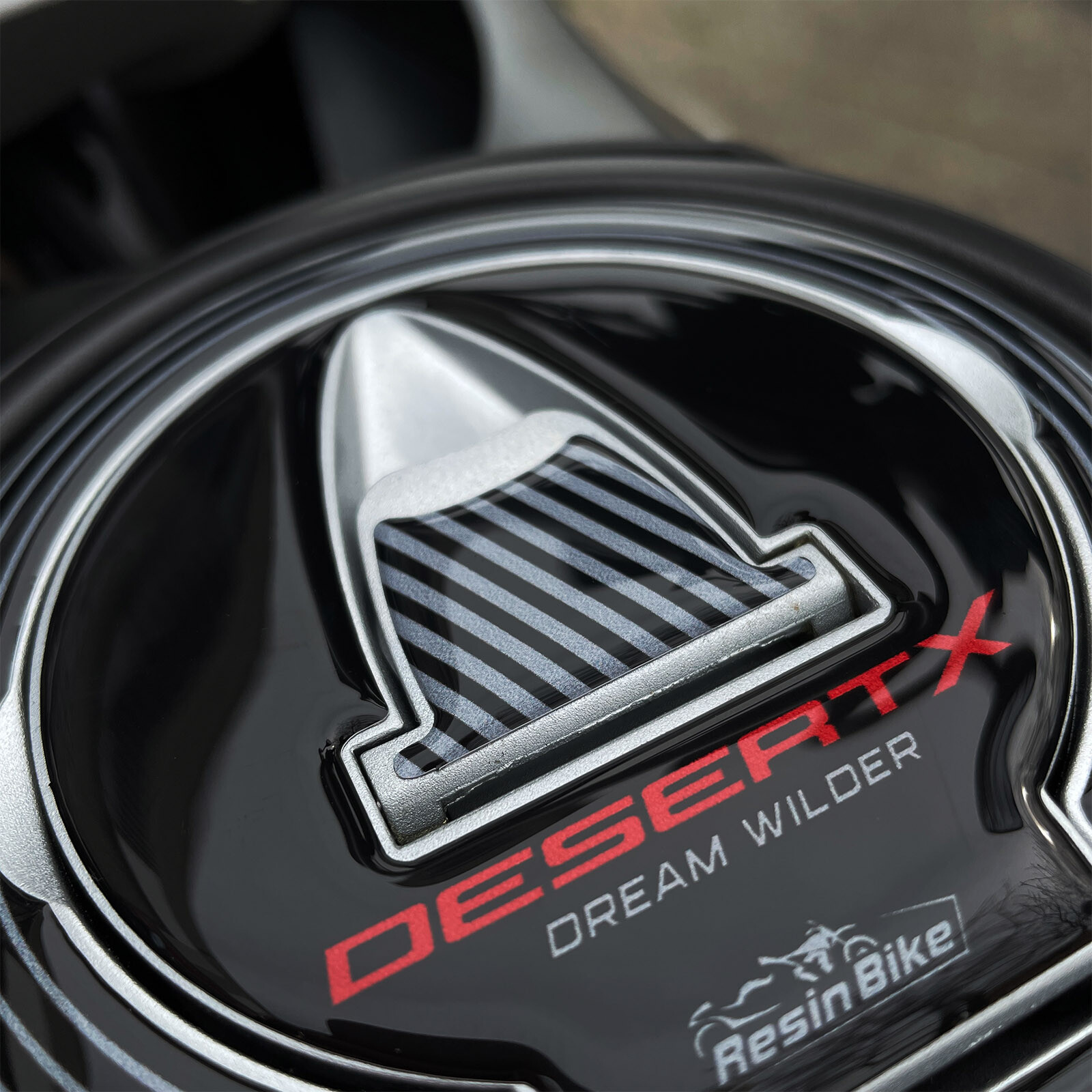 Stickers Resin 3D Motorcycle Fuel Cap Compatible Ducati Desert X R22 ...