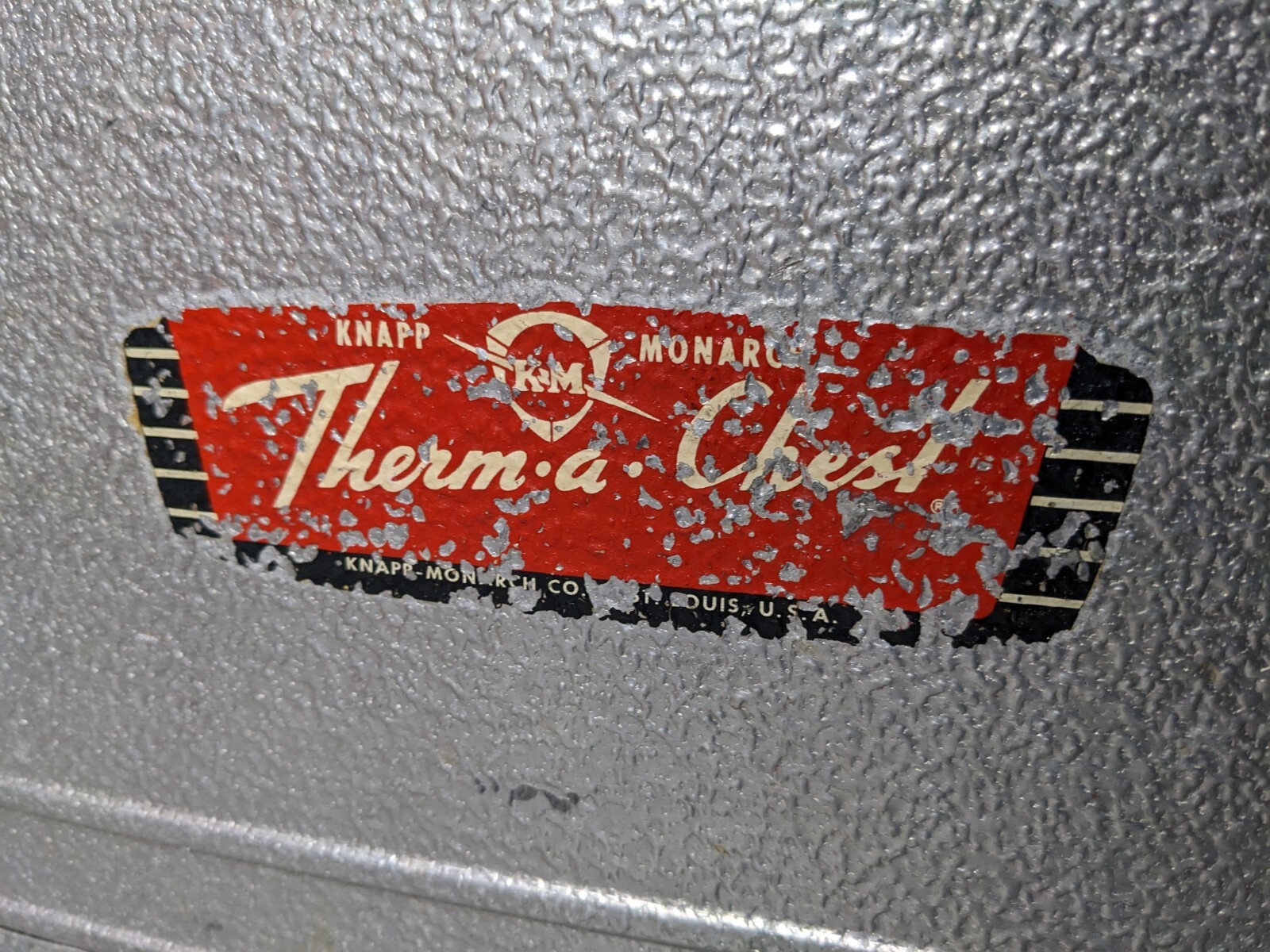 Vintage Knapp Monarch Therm-a-Chest Aluminum Cooler Ice Chest Box | eBay