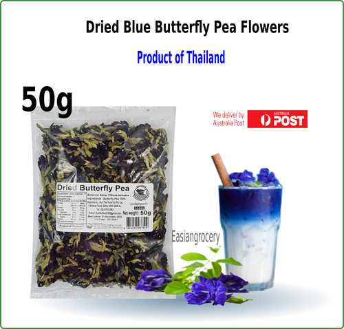 50g - Blue Butterfly Pea Flowers Tea Herb Infusion (BB: 11/2025) | eBay