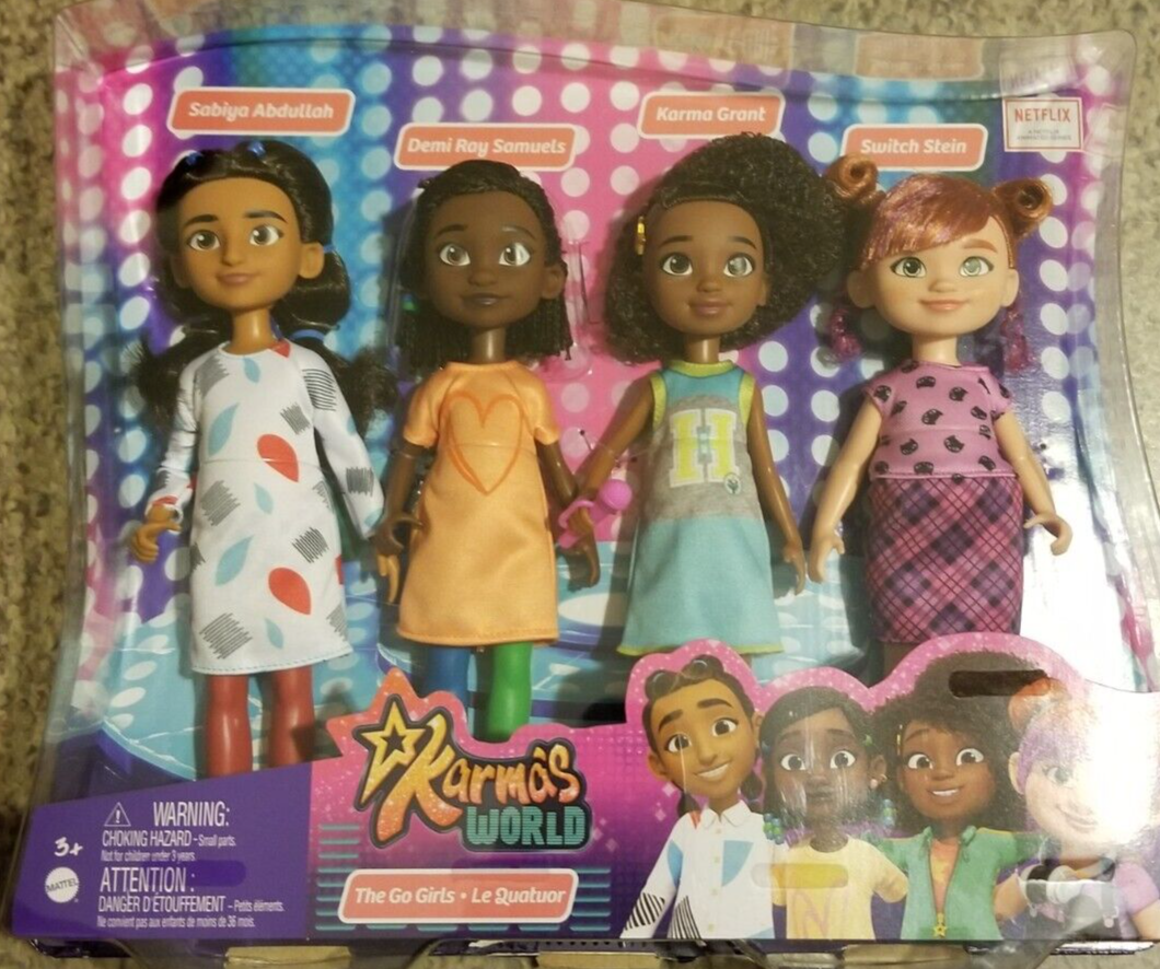 Karmas World The Go Girls, 4 Dolls, Sabiya Demi Karma & Switch NIOB ...
