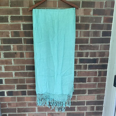 Gypsy 05 Scarf Wrap Turquoise Soft Large Women’s 36” Width 80” Length ...
