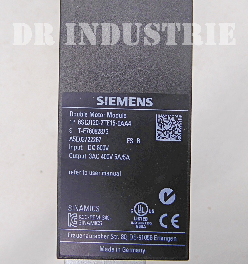 Siemens 6SL3120-2TE15-0AA4 Double Motor Module | eBay.de