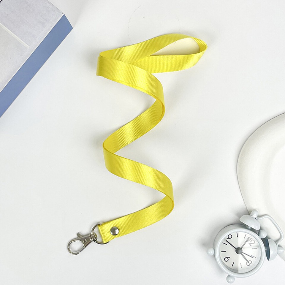 Printed or plain DOUBLE clip Lanyard - Personalised, custom, neck strap ...