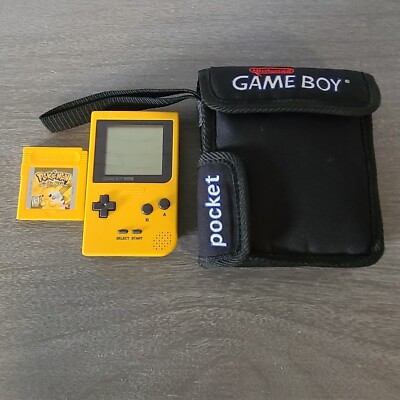 Nintendo Game Boy Pocket Yellow Pokémon Special Pikachu Edition Yellow ...