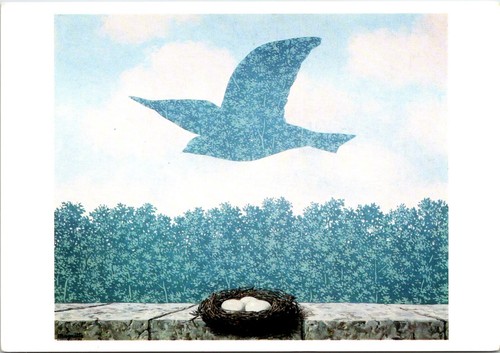 Magritte Le Printemps Bird Spring 1965 Artwork Postcard C217 | eBay
