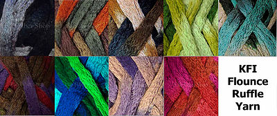 KFI Flounce Super Bulky Ruffle Scarf Yarn 100g Color Choice Knit ...