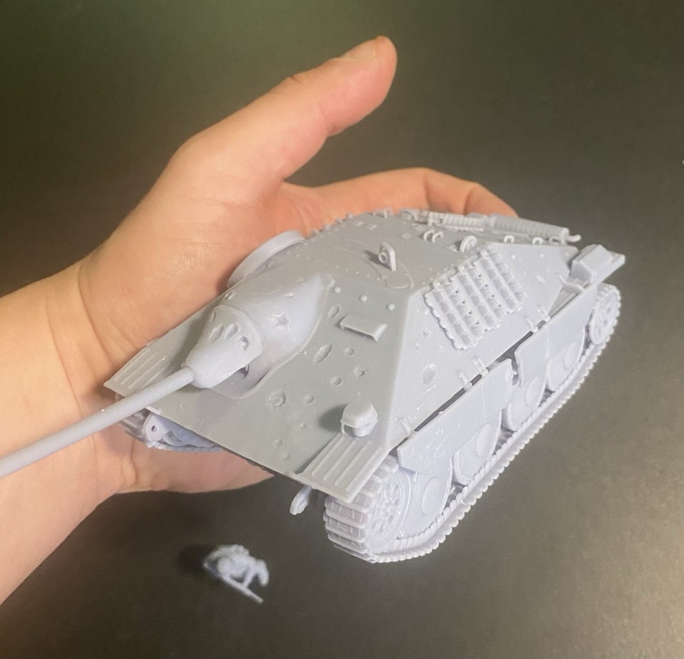 German WW2 Hetzer Tank Assault Gun, Built Resin 3D Printed, 1/35 Scale ...
