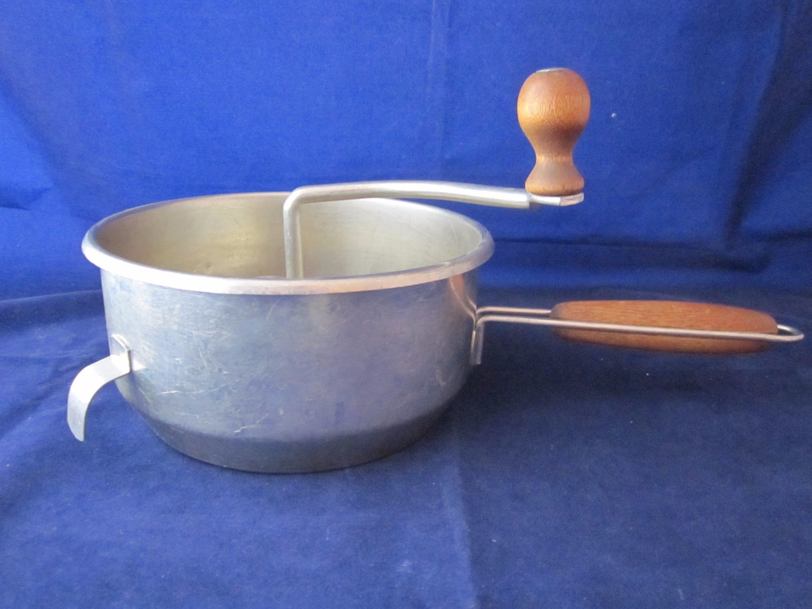 FOLEY FOOD MILL Masher Strainer Wood Handles Patent 1921936 Pot Rests ...