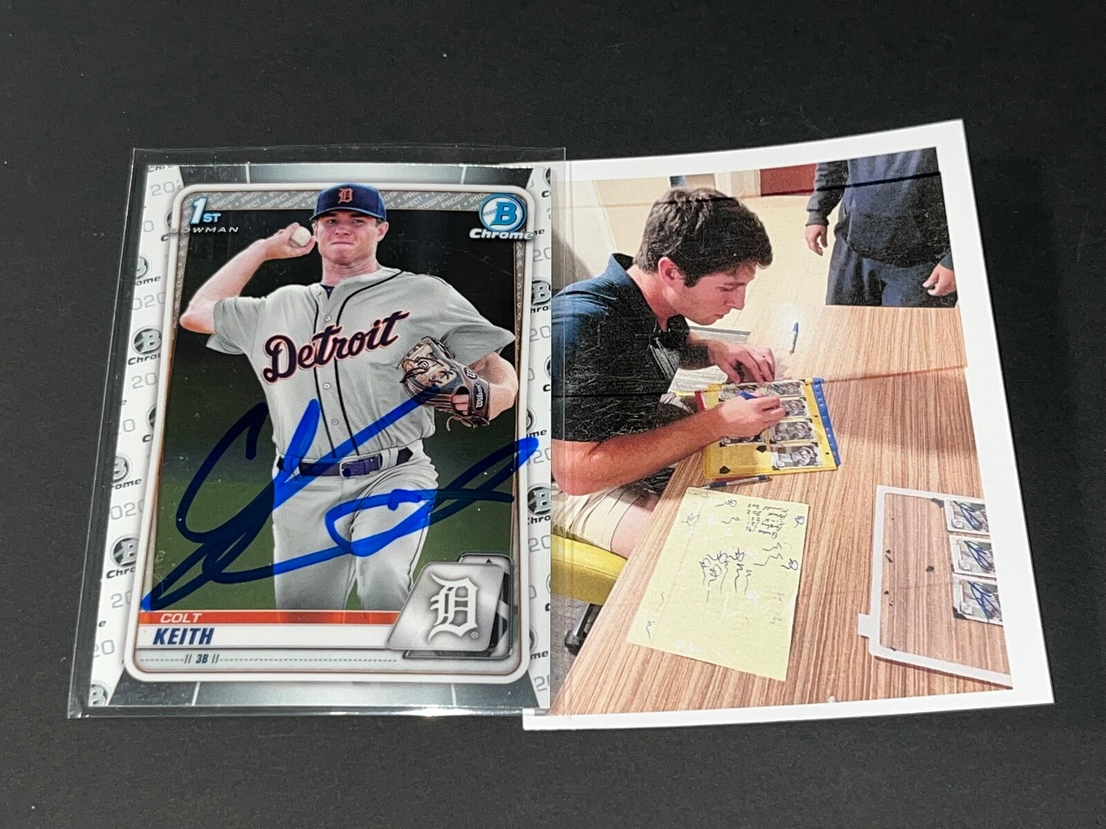 Colt Keith Detroit Tigers Auto Signed 2020 1st Bowman Chrome _ | eBay