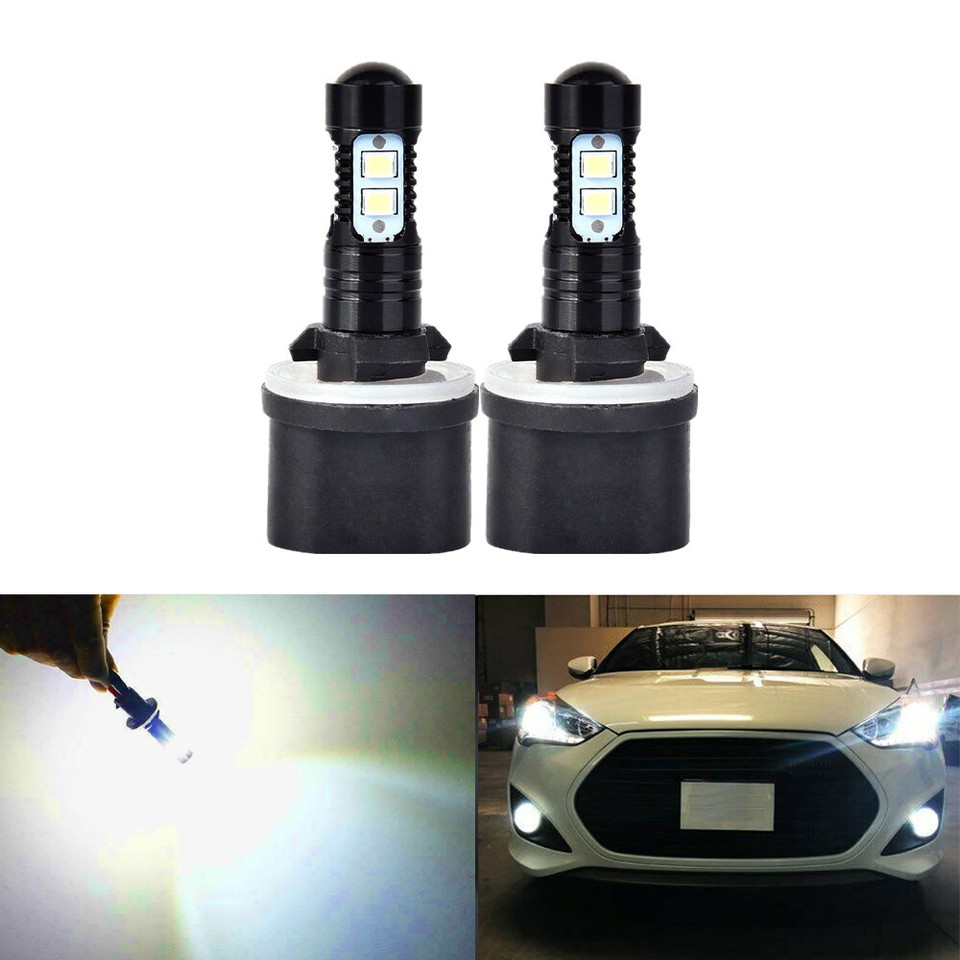 For Corvette C5 1997-2004 2Pcs 880/899 LED Fog Light Bulbs 6000K Kits ...