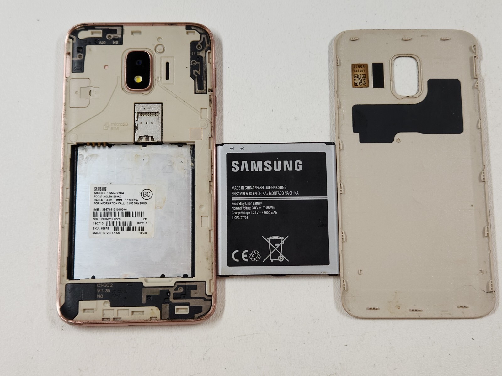Samsung Galaxy J2 Dash (SM-J260A) 16GB (AT&T) Smartphone - Cracked ...
