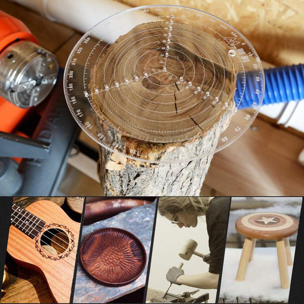 300mm /11.8inch Round Center Finder Compass for Wood Turners Lathe Work ...