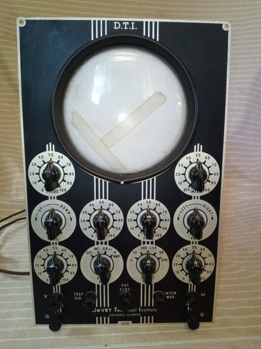 Vintage DTI DeVry Technical Institute Oscilloscope model 1G09 Lab/Test ...
