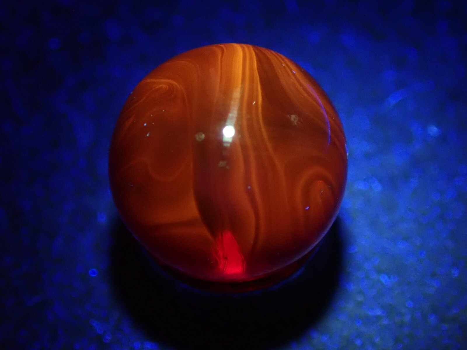 Marbles Christensen Agate Hand Gathered Sleeping Red Devil UV Clearie 0 ...