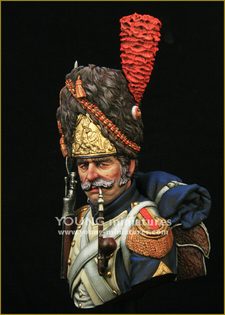 Young Miniatures, FRENCH GRENADIER OF THE GUARD 1/10th Bust Kit, NIB ...