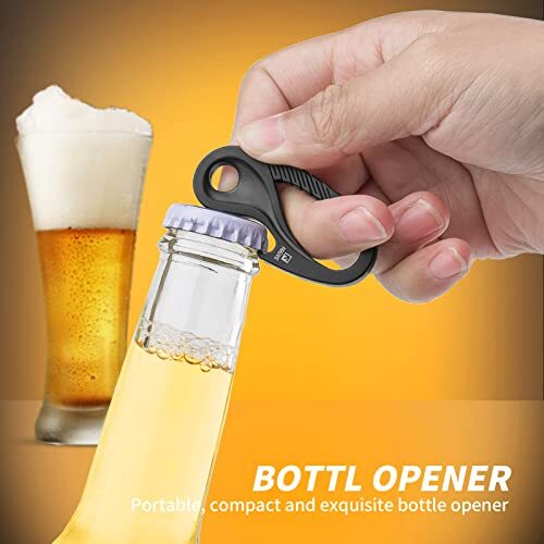 TISUR Titanium Carabiner Clip Key Fob Holder , Quick Release D ring ...