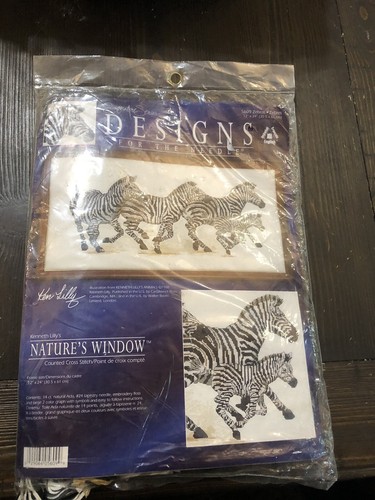 Zebras Counted Cross Stitch Kit NEW Sealed by Kenneth Lilly Nature's ...