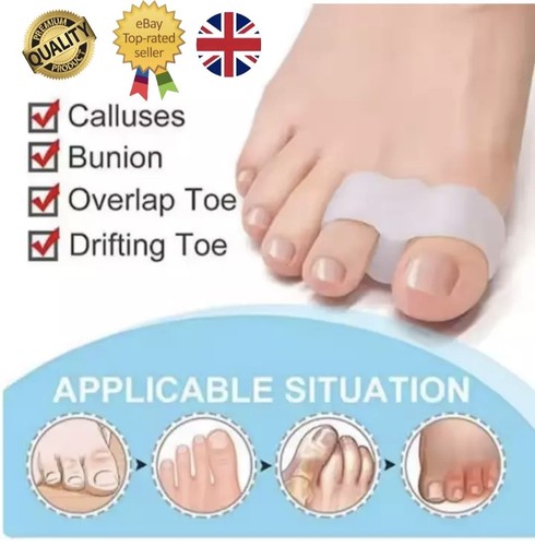 Bunion Corrector & Toe Separator | Double Loop for Overlapping Toe Relief Gel UK | eBay UK