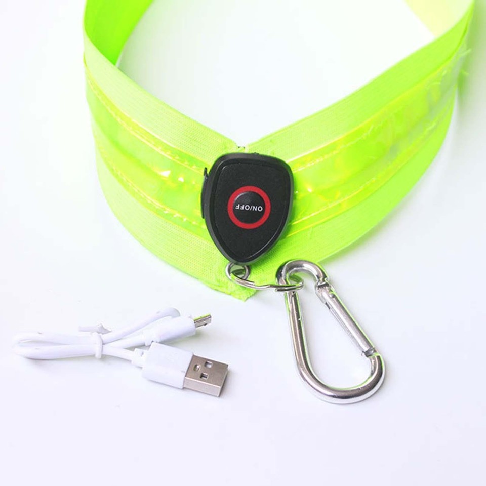 LED Night Running Safety Gear Reflector Straps Night Walking | eBay ...