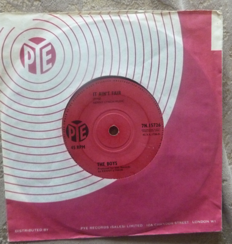 THE BOYS IT AIN'T FAIR/ I WANT YOU PYE LABEL FROM 1964 | eBay UK