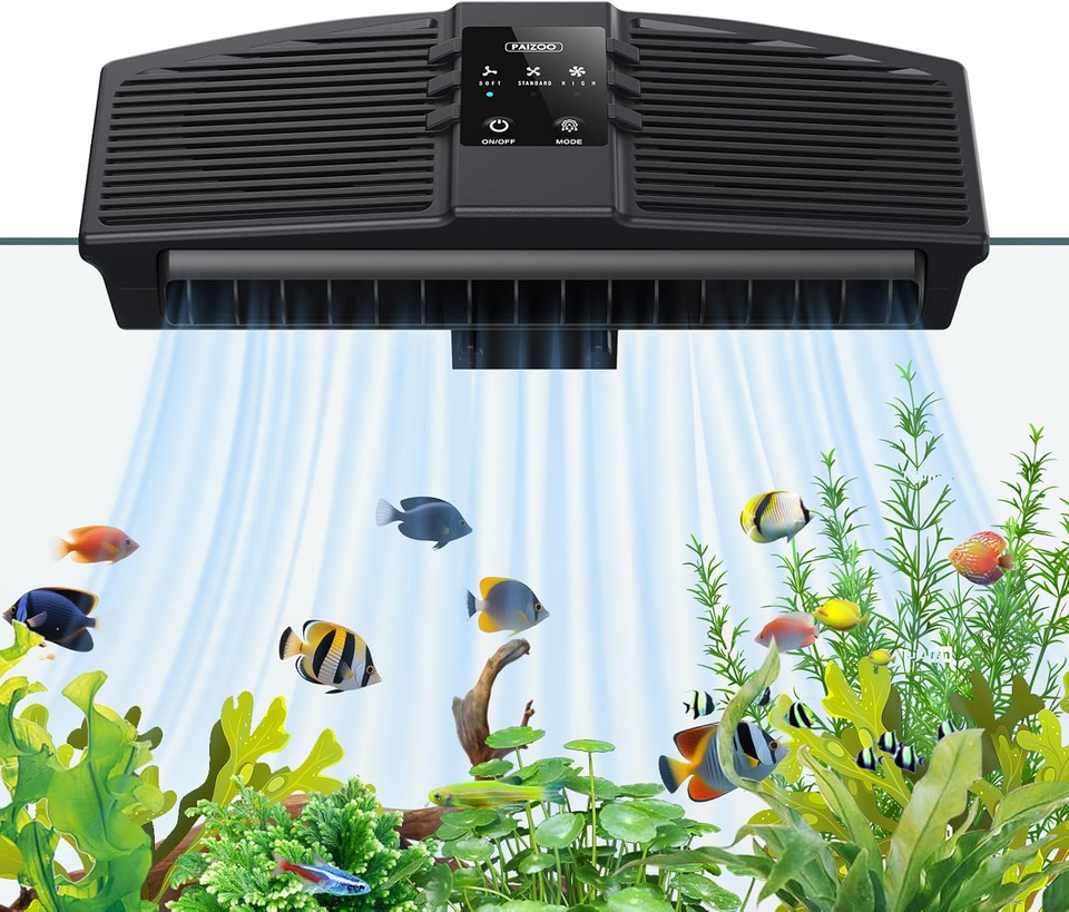 Aquarium Chiller Fan, Fish Tank Cooling Fan with 3 Speed Modes Aquarium ...