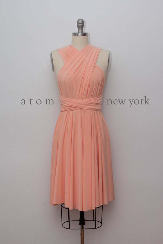 Short Infinity Convertible Multiway Formal Bridesmaid Dress, Handmade ...