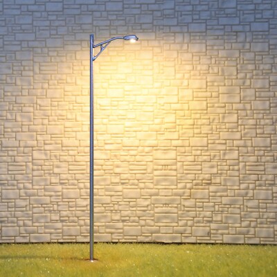 10 x HO scale street lights model railroad modern LED station lamp ...