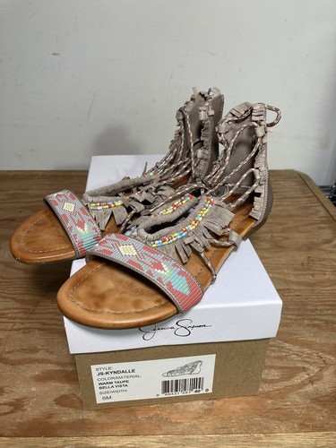 Jessica Simpson Native American Style Women’s US Size 5 Sandal Shoes JS ...