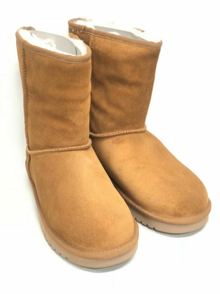 Koolaburra by UGG Women's Koola Short Chestnut Rabbit Boots Sheepskin ...