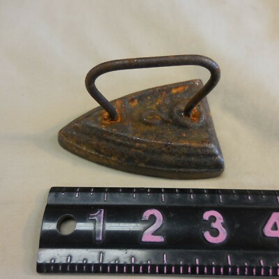 Miniature Mini Cast Iron Toy or Smoothing Iron No. 2 Vintage | eBay