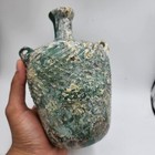 A LARGE ROMAN GLASS FLASK WITH HANDLES. RESTORED PIECE. | eBay UK