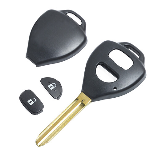 10 Remote Head Key Shell Case Fob 2 Button TOY43 Blade for Toyota Hilux ...