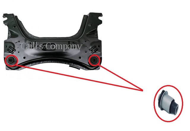 54400-9U000 2pcs Front Subframe Frame Bushing Set for Nissan 2008 VERSA ...