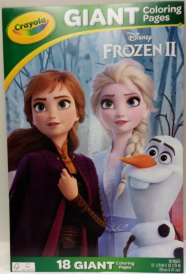 Crayola Giant Coloring Pages Disney Frozen 2 - 18 7/8" x 12 1/8" 18 ...
